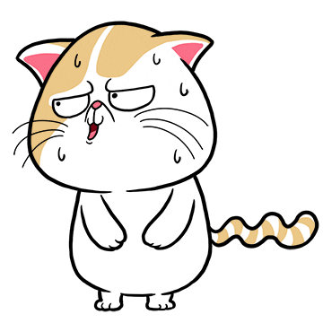 Embarrassed Cat Sticker by Kcomics for iOS & Android | GIPHY