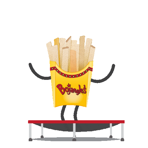 French Fries Jump Sticker for iOS & Android | GIPHY