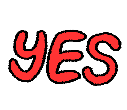 Yes Sticker by Alabaster Pizzo for iOS & Android | GIPHY