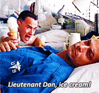 Forrest Gump Lieutenant Dan Ice Cream
