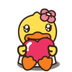 Girl Thank You Sticker by B.Duck for iOS & Android | GIPHY