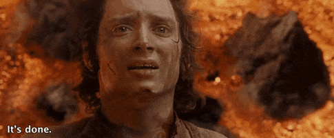 Frodo Lotr Its Done GIFs - Find & Share on GIPHY