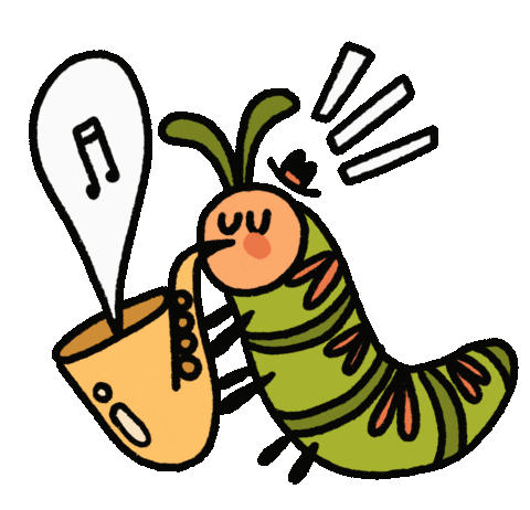 Bug Saxophone Sticker for iOS & Android | GIPHY