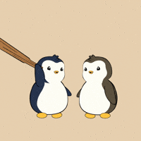 Penguin Slap Animated Gif