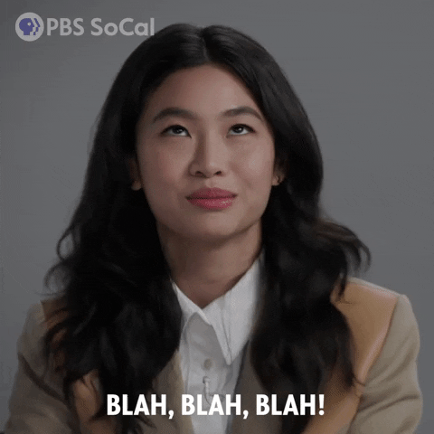 Blah Blah Blah GIF by PBS SoCal - Find & Share on GIPHY
