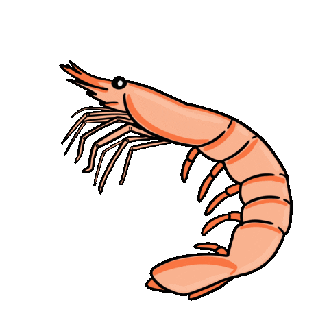 Shrimp Seafood Sticker by Black Eats LDN for iOS & Android | GIPHY