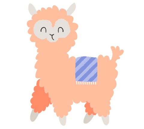 Walk Llama Sticker by Megan McNulty for iOS & Android | GIPHY