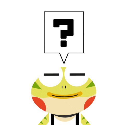 Question Mark Frog Sticker for iOS & Android | GIPHY