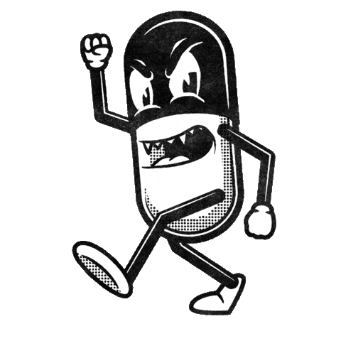 Pill Dancing Sticker by Simple Creatures for iOS & Android | GIPHY