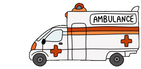 Hospital Ambulance Sticker for iOS & Android | GIPHY