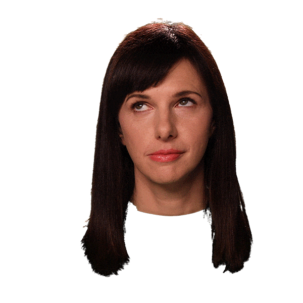Floating Head Clare Sticker by Originals for iOS & Android | GIPHY