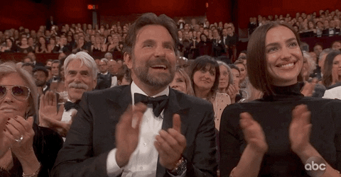 Bradley Cooper Applause GIF by The Academy Awards - Find & Share on GIPHY