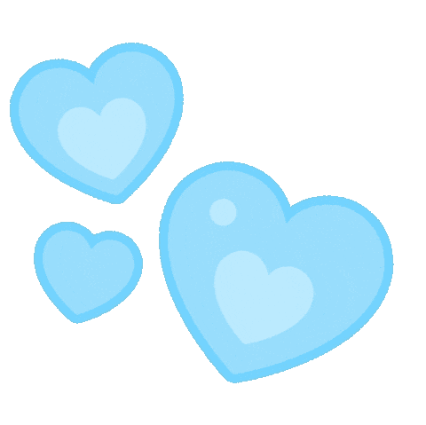 Blue Hearts Sticker for iOS & Android | GIPHY
