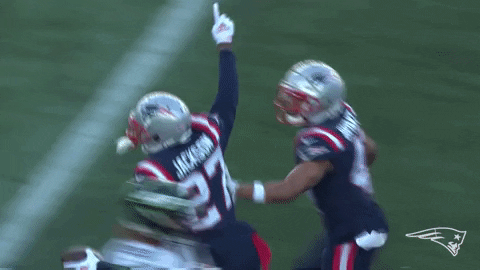 Happy Football GIF by New England Patriots - Find & Share on GIPHY