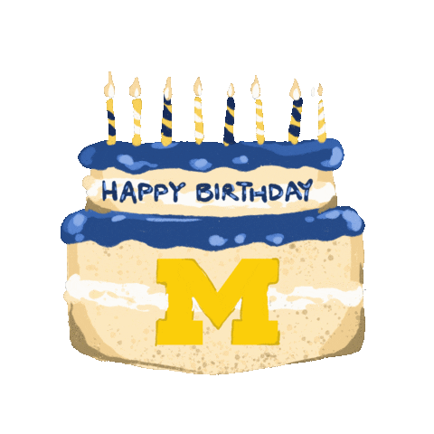 Party Celebration Sticker by University of Michigan for iOS & Android ...
