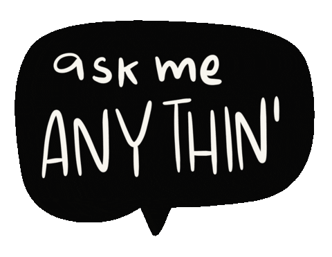 Asking Ask Me Anything Sticker by Demic for iOS & Android | GIPHY
