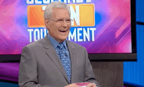 Alex Trebek GIF by Jeopardy! - Find & Share on GIPHY