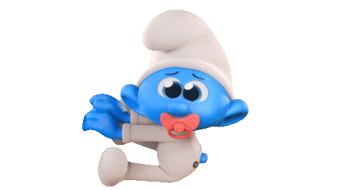 Clumsy Smurf Falling