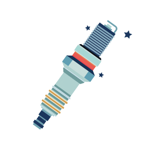 Spark Plug Sticker by Cristiana Oprea for iOS & Android | GIPHY