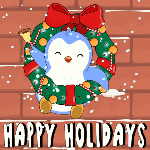 Happy Holidays Penguin Gif Merry Christmas Penguins.gif (400×306)