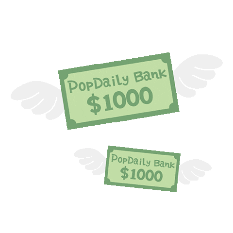 Money Fly Sticker by popdaily for iOS & Android | GIPHY