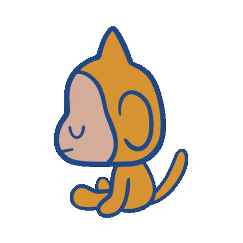 Sad Monkey Sticker by elodie shanta for iOS & Android | GIPHY