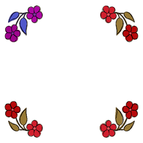 Floral Frame Sticker for iOS & Android | GIPHY