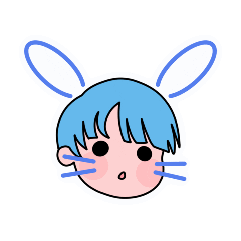 Confused Bunny Sticker for iOS & Android | GIPHY