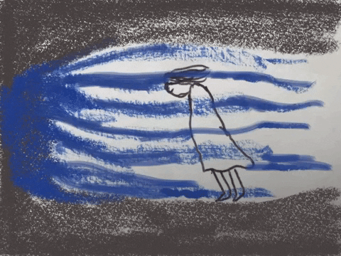 Keep Going In The Wind GIF by Barbara Pozzi - Find & Share on GIPHY