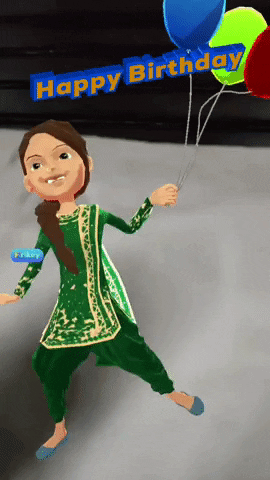Happy Birthday Balloon Party GIF by TeamKrikey - Find & Share on GIPHY