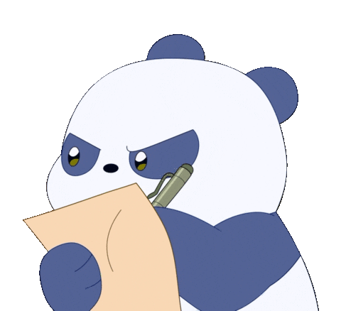 Panda Note Sticker by Cartoon Network EMEA for iOS & Android | GIPHY
