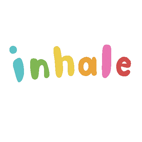 Breathe Inhale Exhale Sticker by aizastbf for iOS & Android | GIPHY