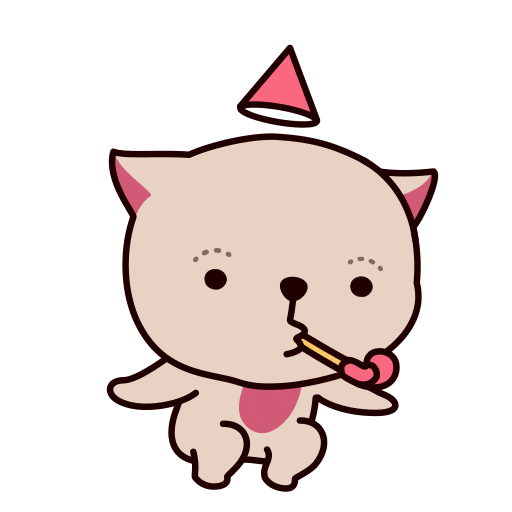 Cat Celebrating Sticker by Merry Between for iOS & Android | GIPHY