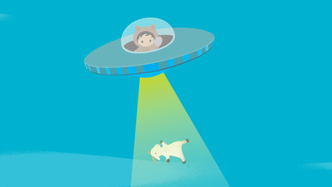 Ufo Astro GIF by Dreamforce & Salesforce Events - Find & Share on GIPHY