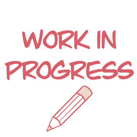 Work In Progress Art Sticker for iOS & Android | GIPHY