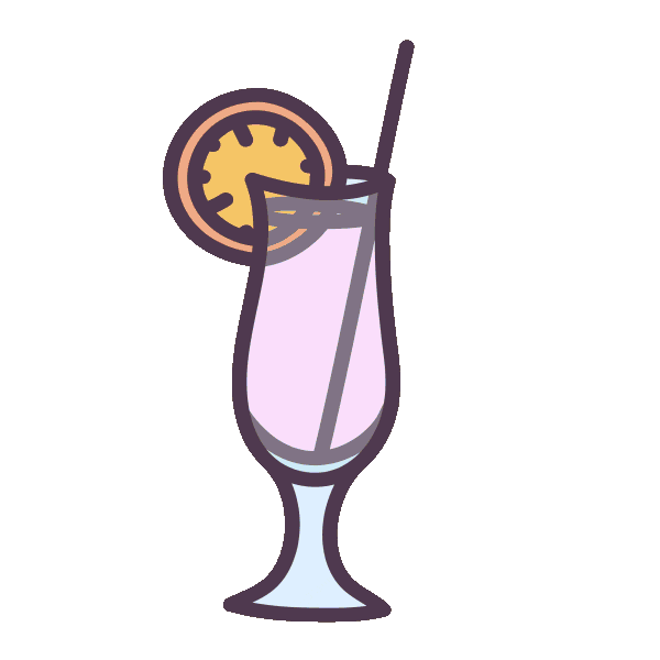 Good Friday Cocktail Sticker by Made in the Pile for iOS & Android | GIPHY