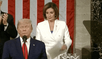 Here Are GIFs of Nancy Pelosi Tearing Up Trump's SOTU Speech by GIPHY ...