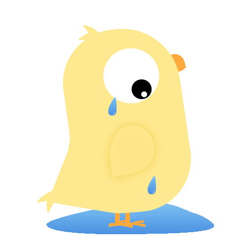 Sad Chicken Sticker by Kurczatko for iOS & Android | GIPHY