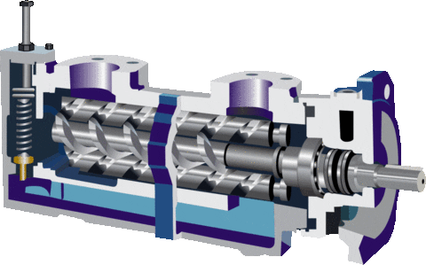Screw Pump Working Animation