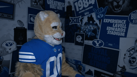 Cosmo Go Cougs GIF by BYU Cougars - Find & Share on GIPHY