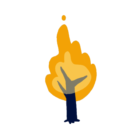 Tree Burn Sticker by Sonja Nein for iOS & Android | GIPHY