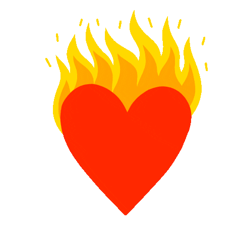 Flaming Heart Gif