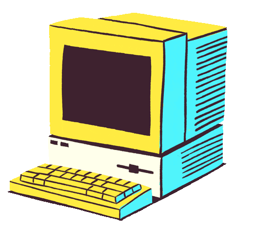 90S Computer Sticker by eBay for iOS & Android | GIPHY