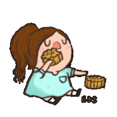 Mooncake Eat Sticker for iOS & Android | GIPHY