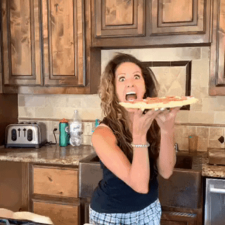 Women Eating Pizza GIFs - Get the best GIF on GIPHY