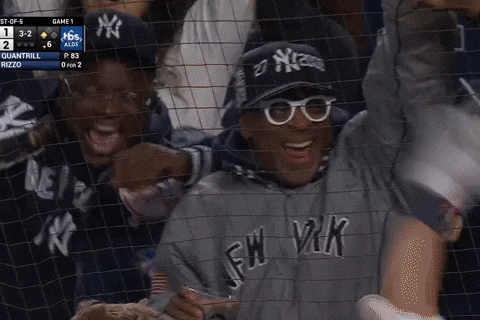 Happy New York Yankees GIF by MLB - Find & Share on GIPHY