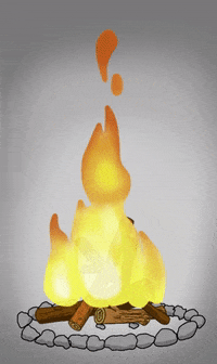 Gif Divertido De Fogata ⊱╮Chimenea Fogata Gif ⊱╮