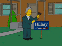 New trending GIF tagged the simpsons hillary clinton… | Trending Gifs