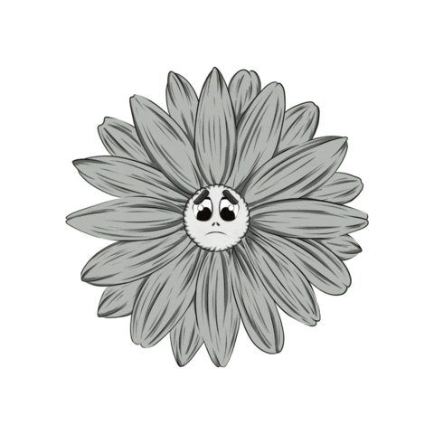 Sad Daisy Sticker for iOS & Android | GIPHY