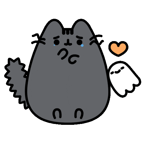 Scaredy Cat Love Sticker by Pusheen for iOS & Android | GIPHY